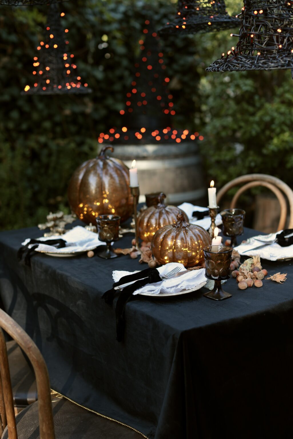 Halloween Magic Table Setting - French Country Cottage