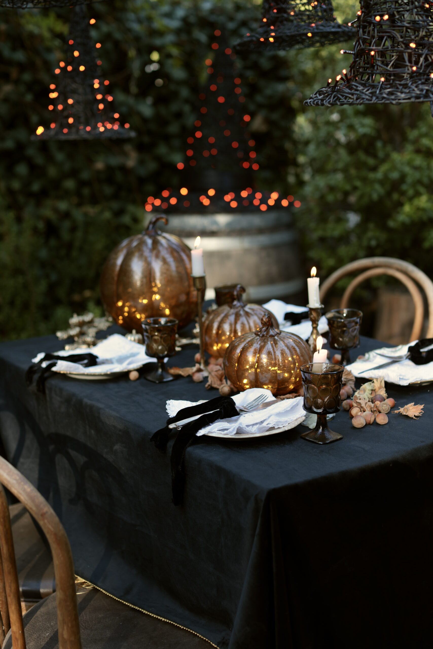 Halloween Magic Table Setting - French Country Cottage