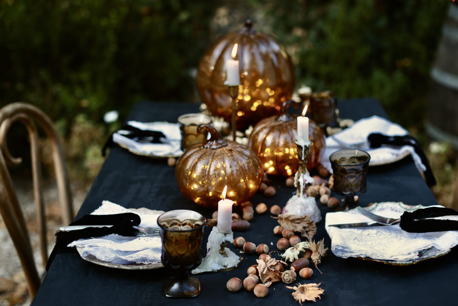 Halloween Magic Table Setting - French Country Cottage