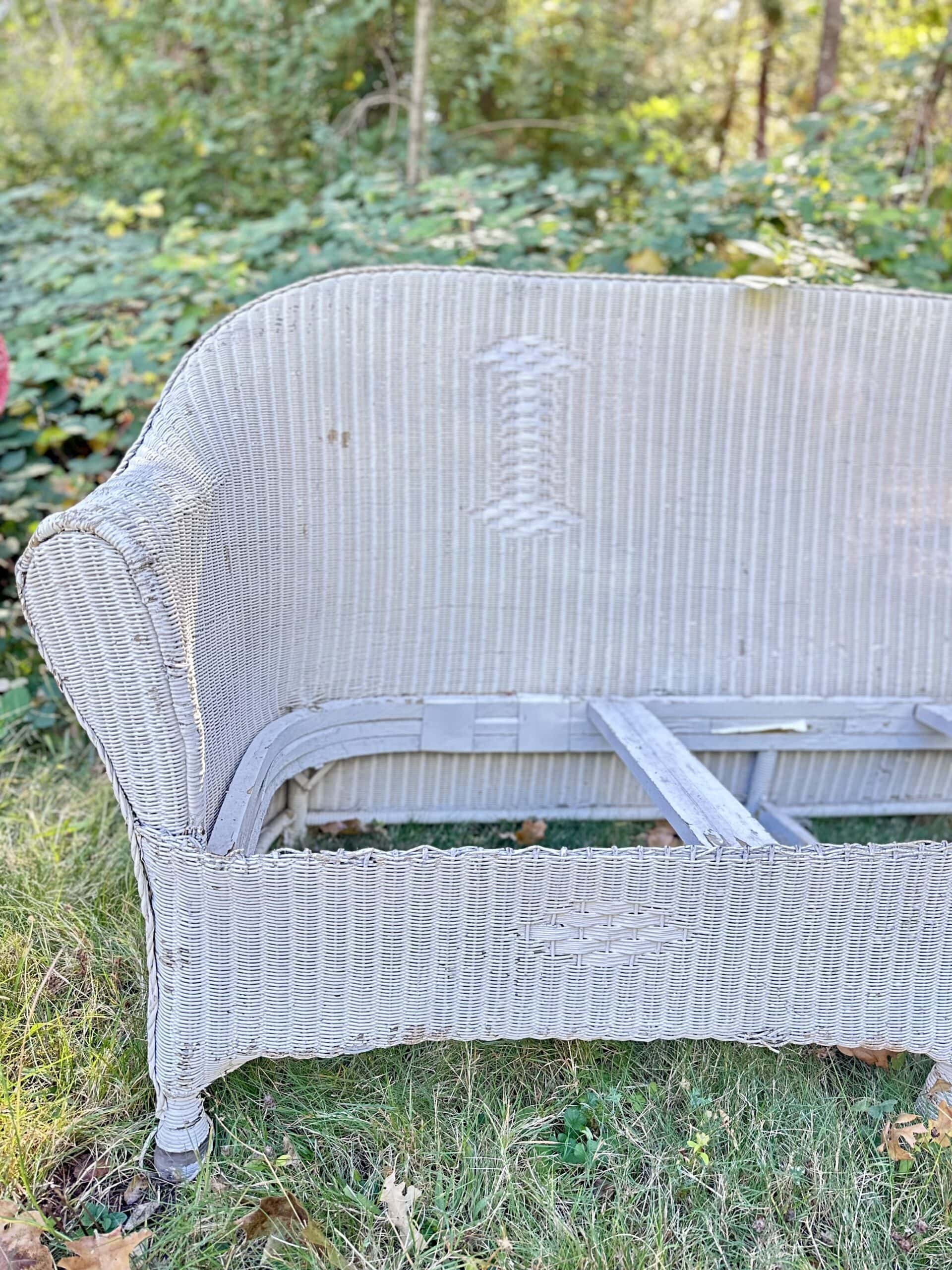 Beautiful Roadside Treasure Vintage Wicker - French Country Cottage