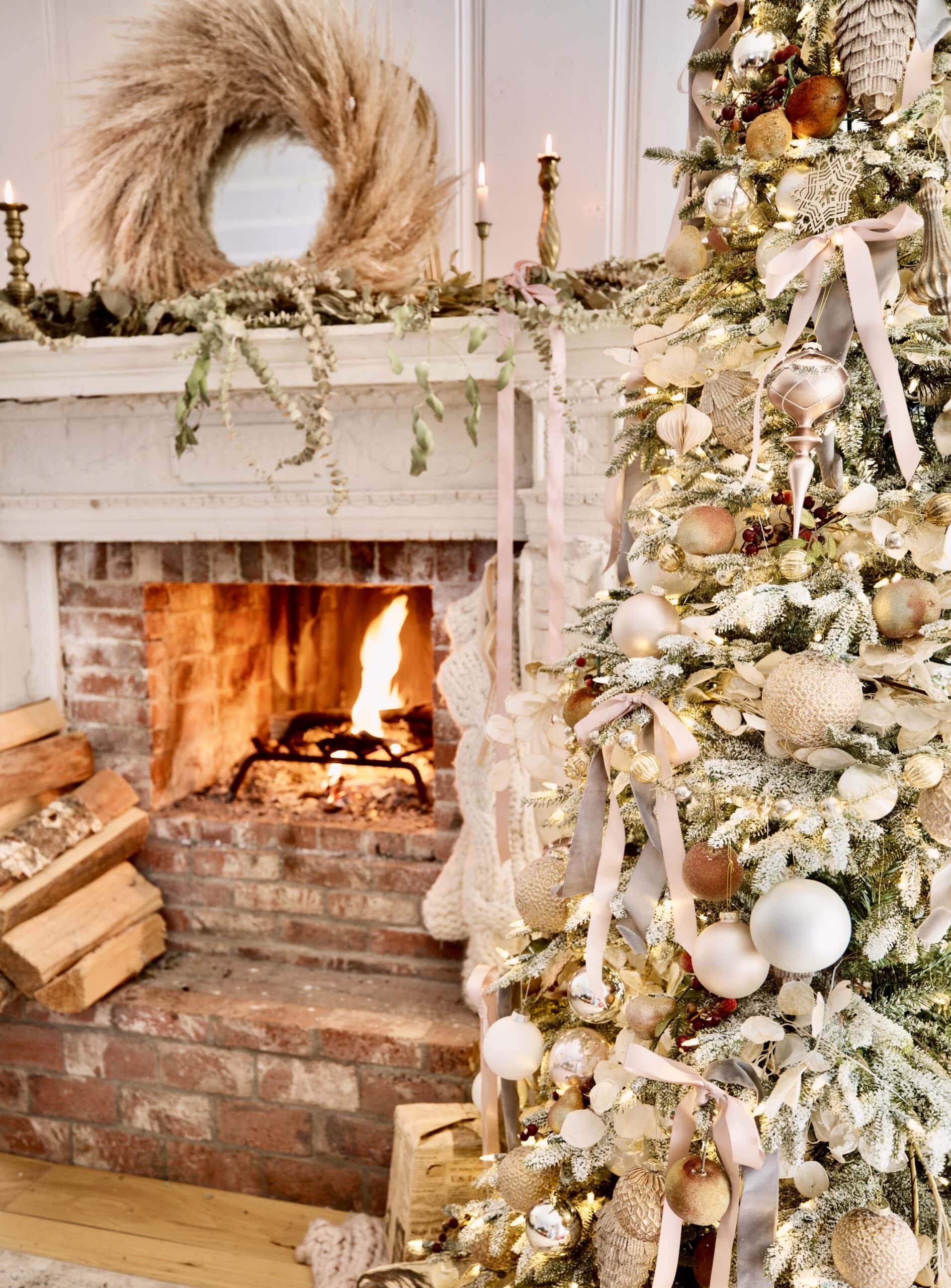 Beautiful Blushing Beauty Christmas Tree - French Country Cottage