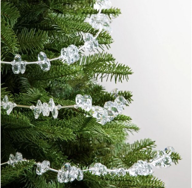 Beautiful Frosted Christmas Tree - French Country Cottage