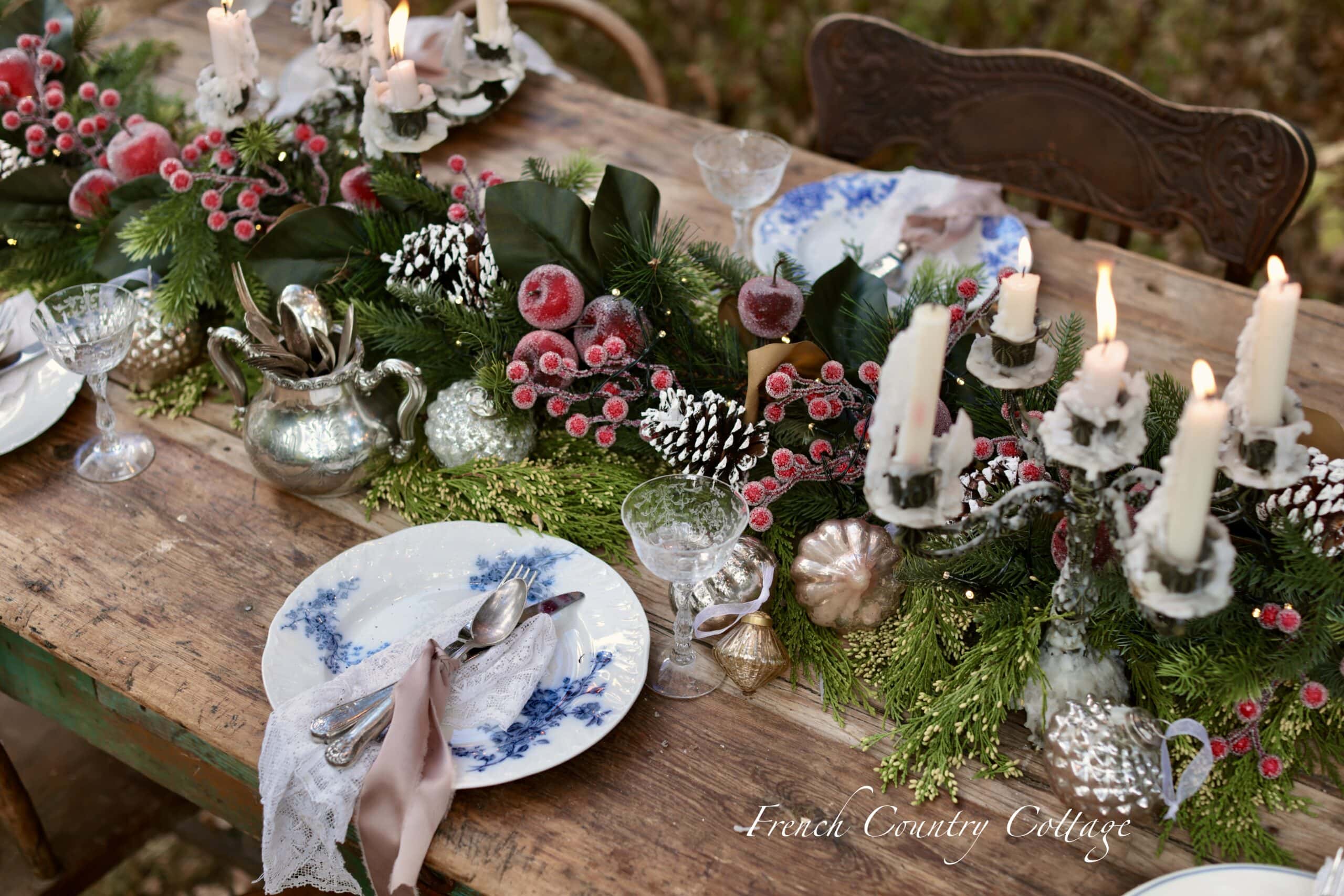 Tips for a Beautiful Christmas Table - French Country Cottage