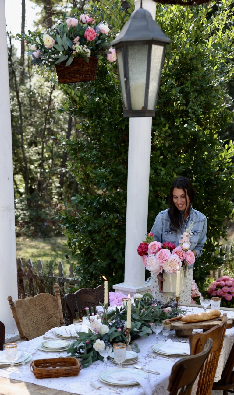 Beautiful Spring Soiree Table Setting - French Country Cottage