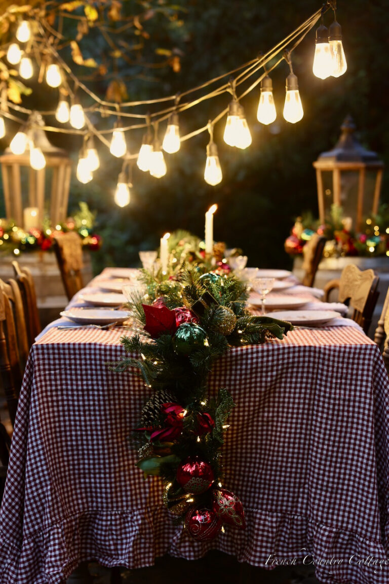 3 Things for a Beautiful Festive Holiday Table - French Country Cottage
