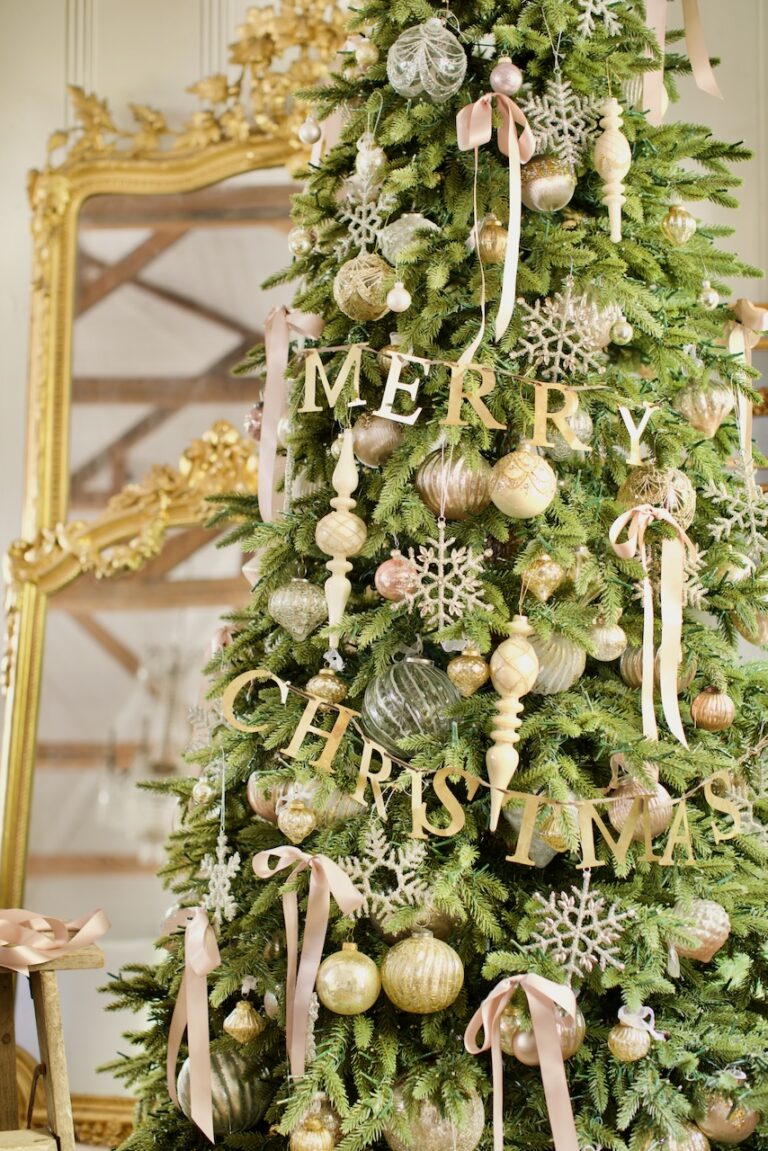 How to: Beautiful Easy Designer Look Christmas Tree - French Country ...